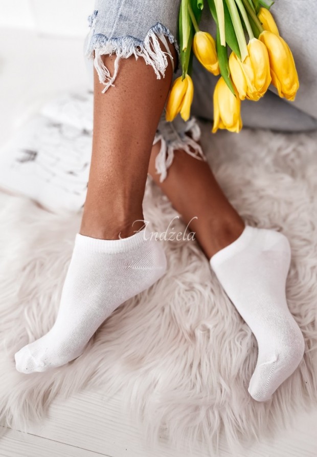 Classic short socks white - Andżela Online Store