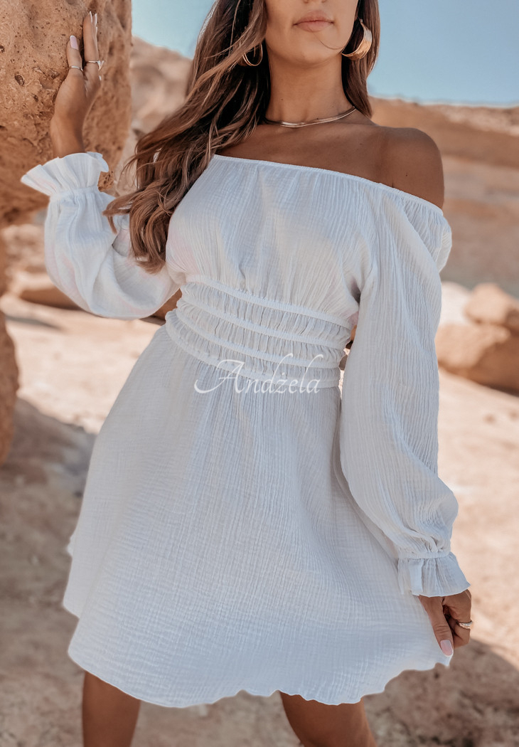 Spanish style dress, Spanish style dresses, shoulderless dress - Andżela