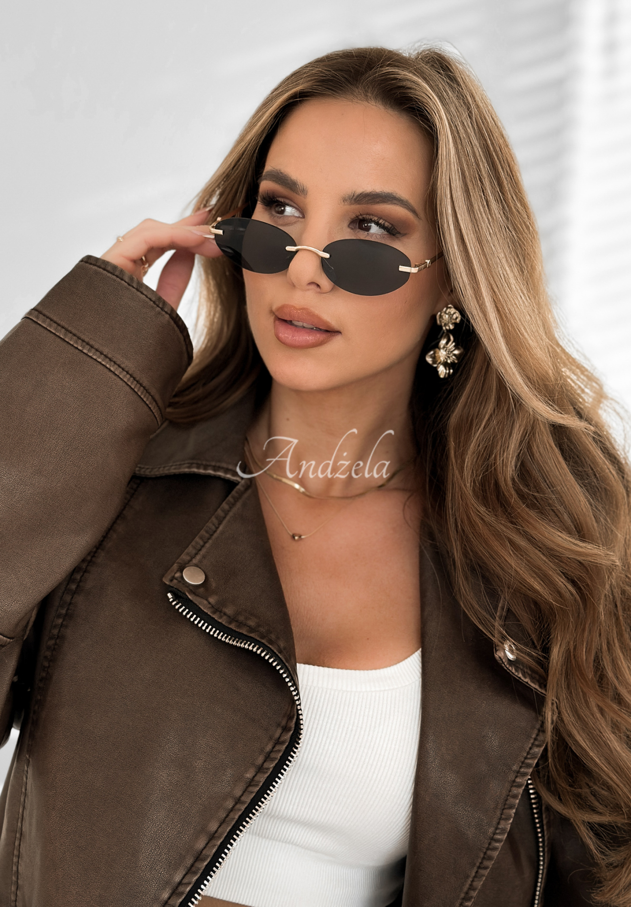 Sun Chaser gold-black sunglasses - Andżela Online Store